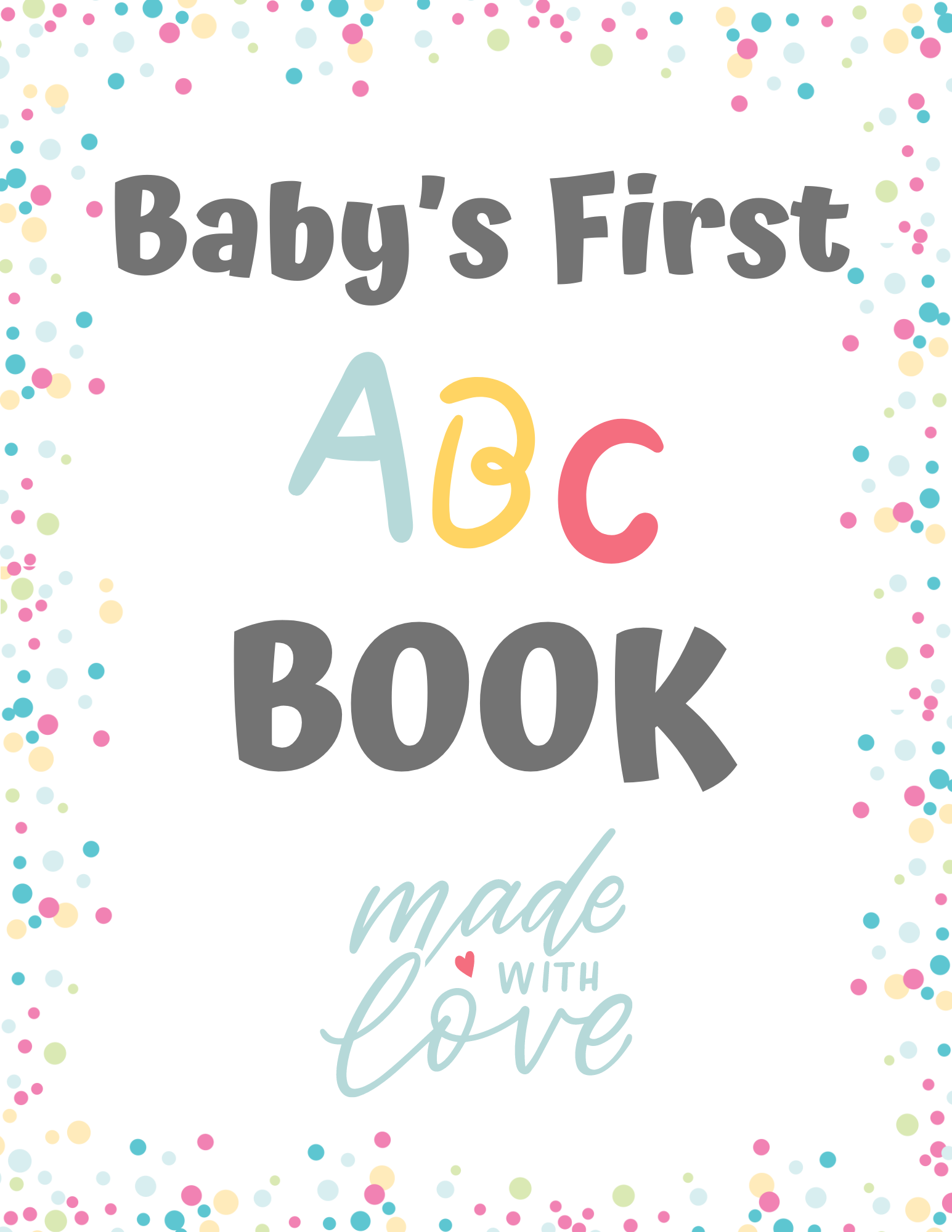 Baby’s First Alphabet Book, Baby Shower Coloring Activity – Mommy & Me ...