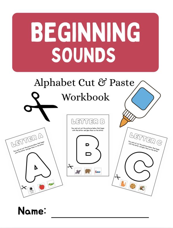 Alphabet Beginning Sounds Cut & Paste Activity – Mommy & Me Arts and Crafts