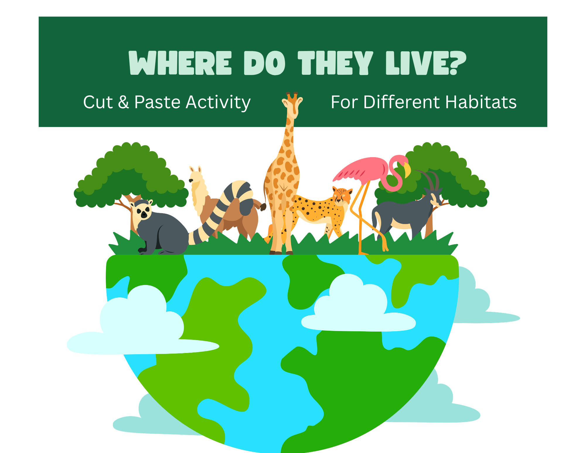Animal Habitats Grassland Where Do They Live? – Mommy & Me Arts and Crafts